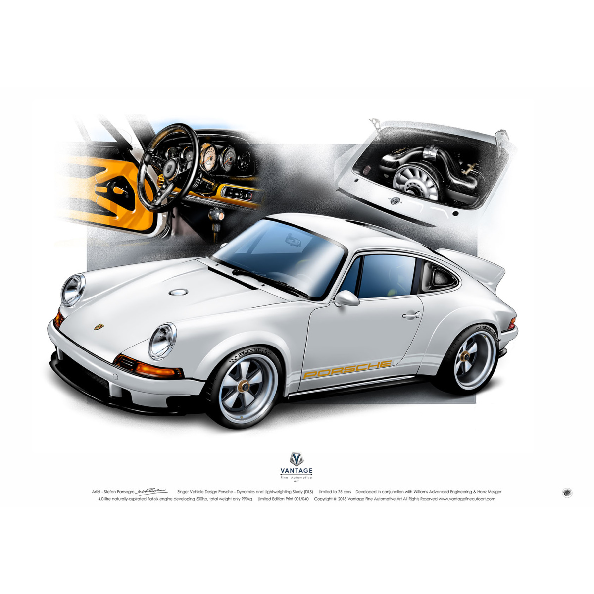 Singer Porsche DLS Prints - RSA Made